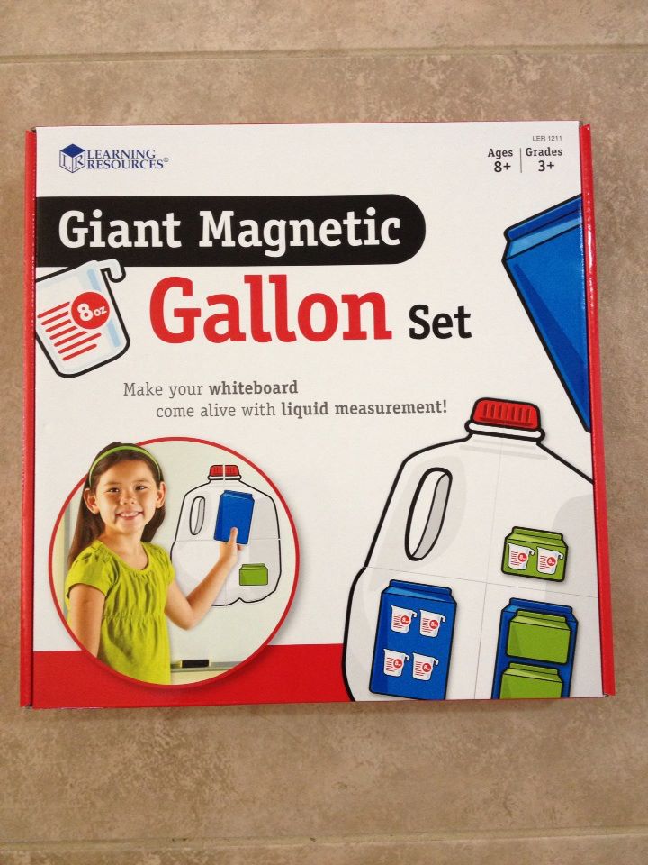 ~Back To School~ With Learning Resources Giant Magnetic Gallon Set ...
