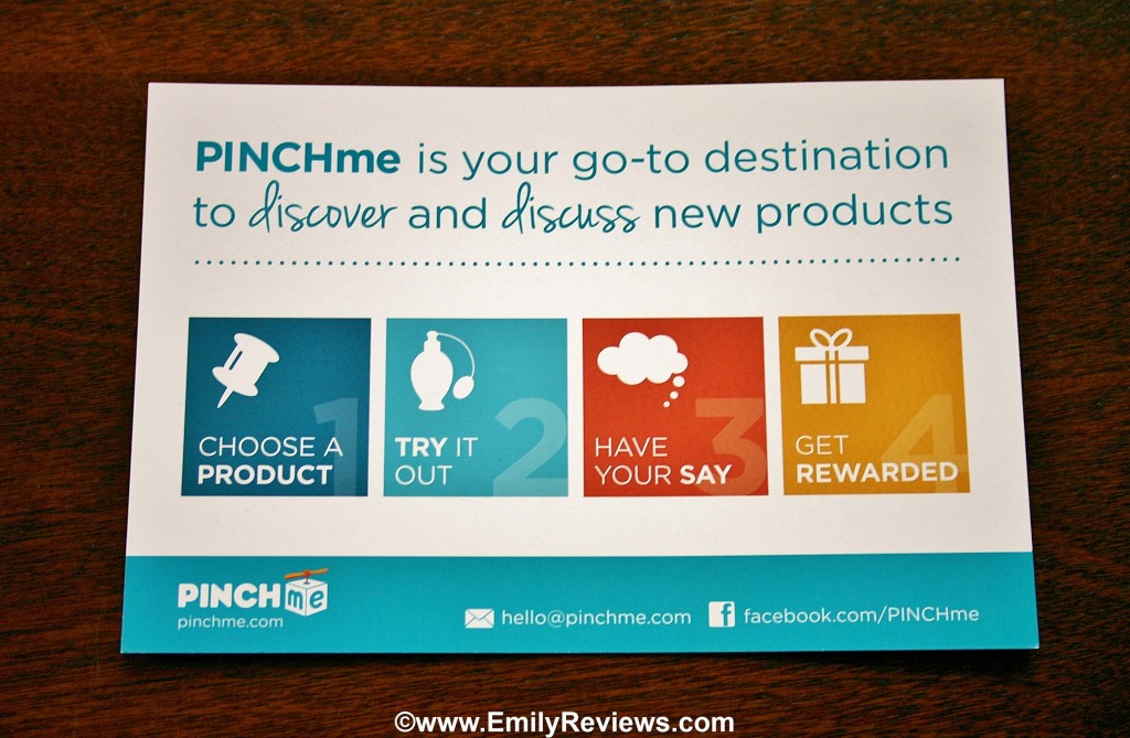 Free Samples From PINCHme~ Review | Emily Reviews