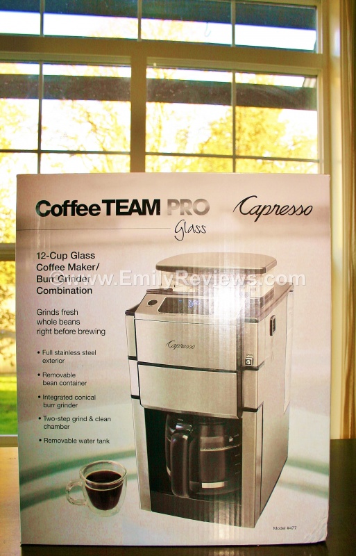 Make Great Coffee With The Capresso CoffeeTEAM PRO Glass | Emily Reviews