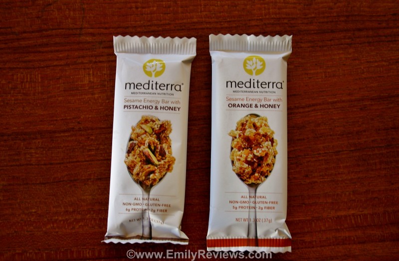 Tasty NON-GMO Gluten Free Mediterra Bars ~ Review | Emily Reviews