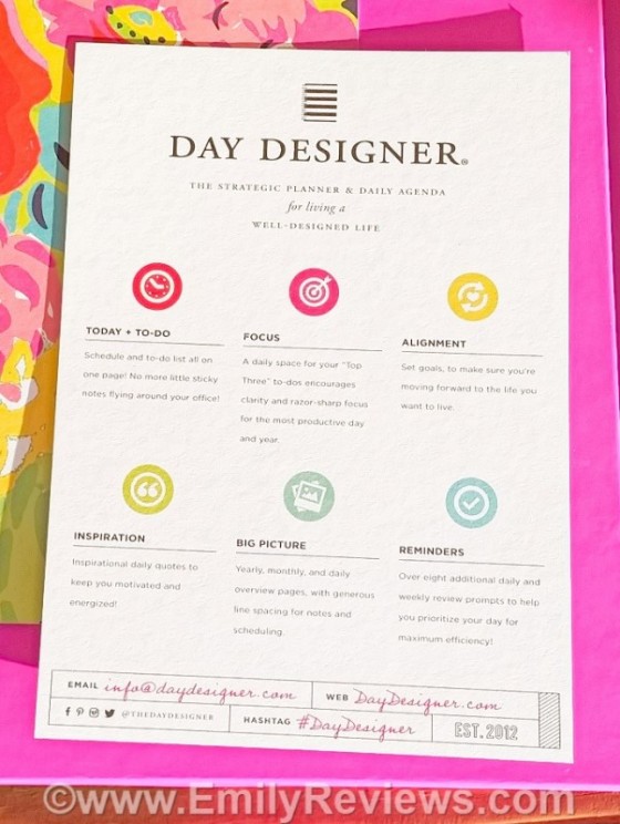 Staying Organized With My New Day Designer ~ Review | Emily Reviews