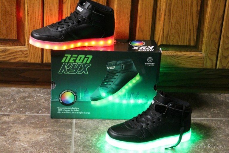 Neon Kyx Low Top LED Sneakers {Holiday Gift Idea} | Emily Reviews