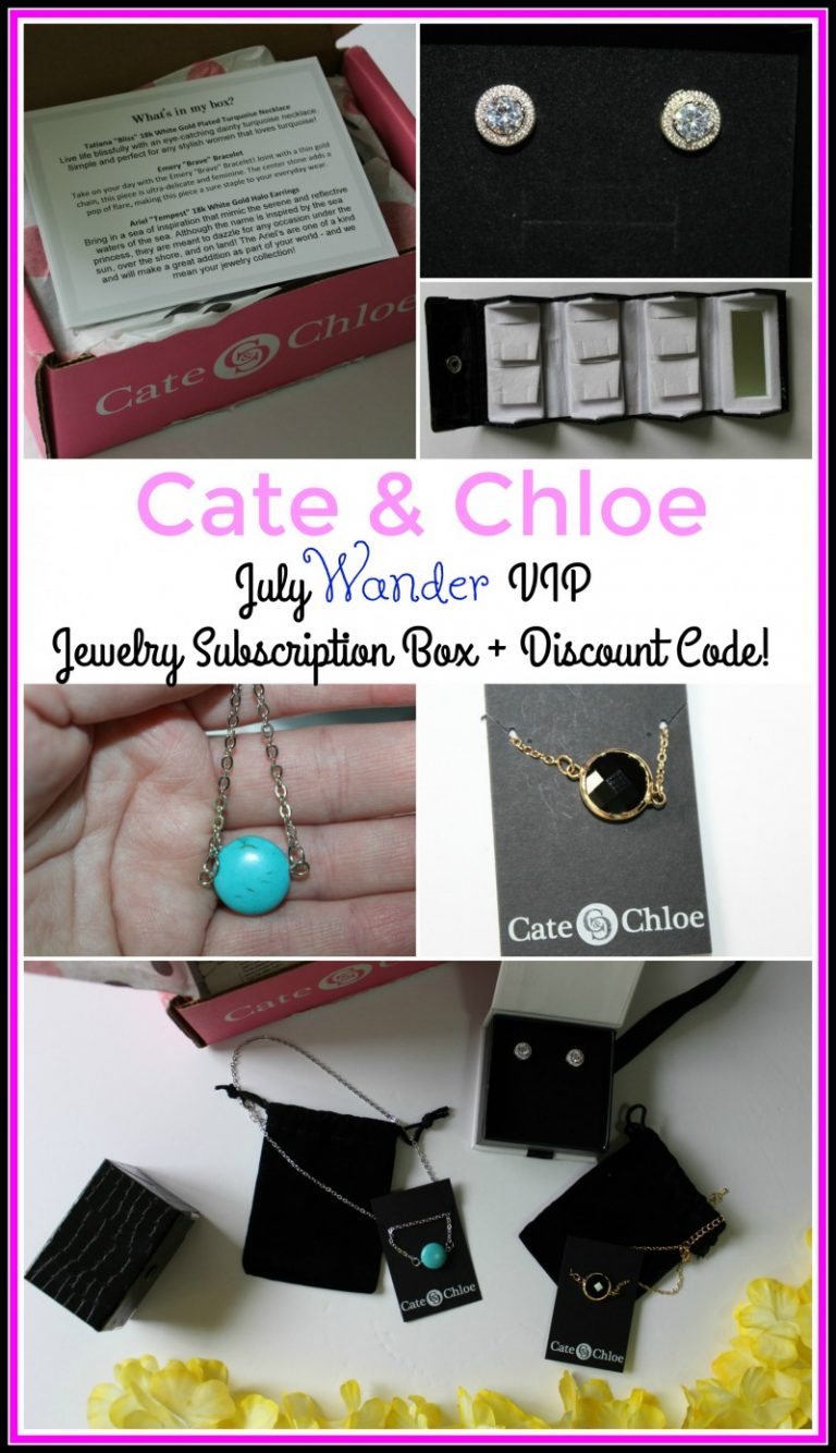 Cate & Chloe ~ July Wander VIP Jewelry Subscription Box + Discount Code ...