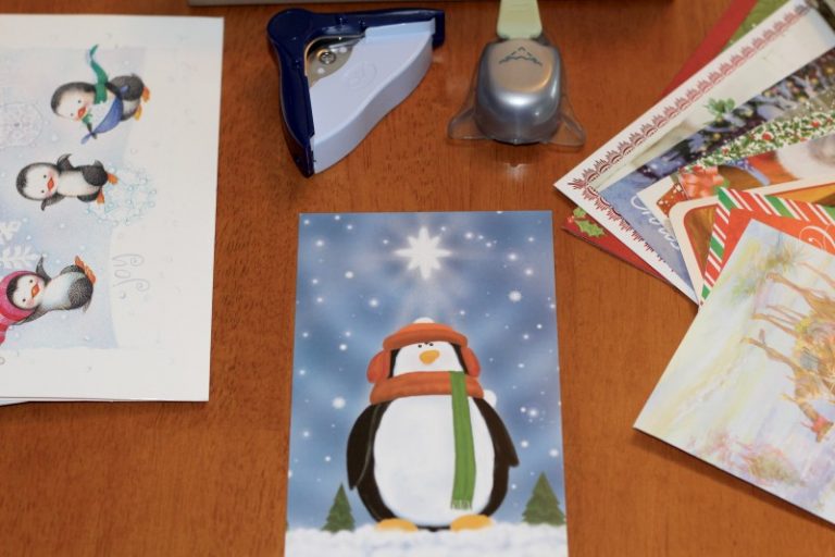 Easy, DIY Gift Tags {Made From Recycled Greeting Cards} | Emily Reviews