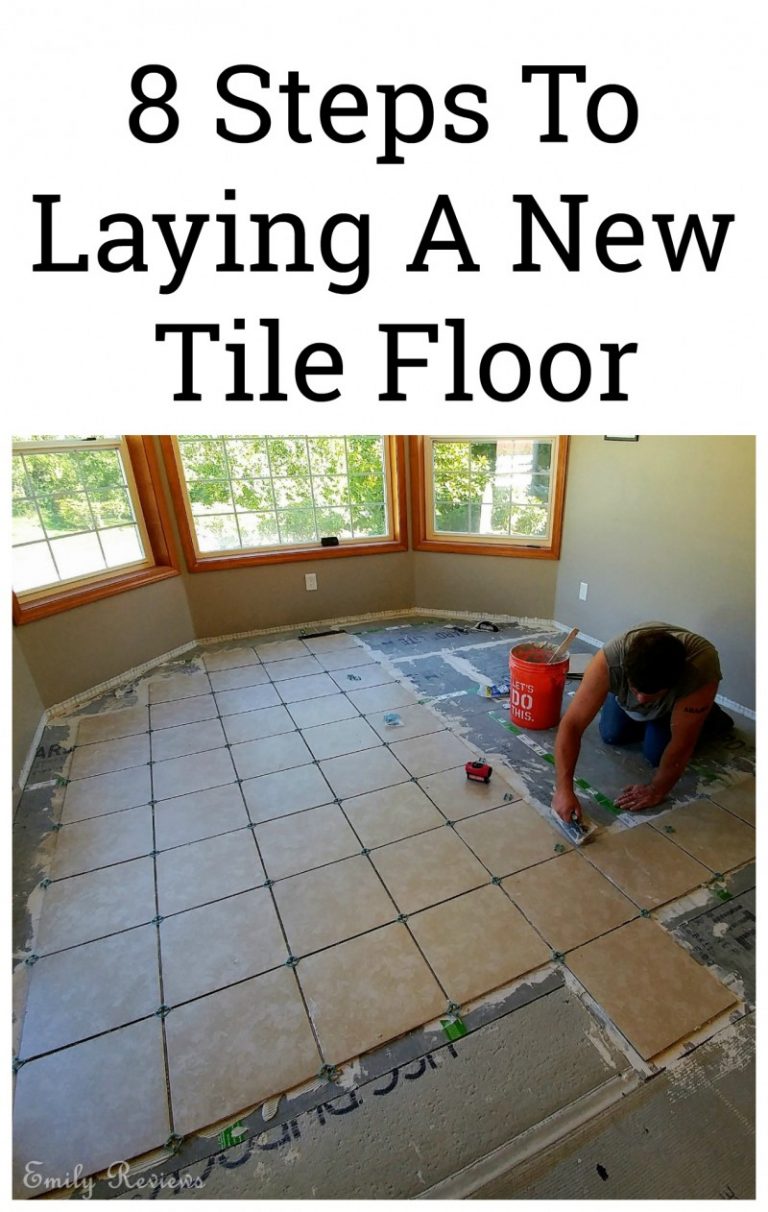 DIY ~ 8 Steps To Laying A New Tile Floor | Emily Reviews