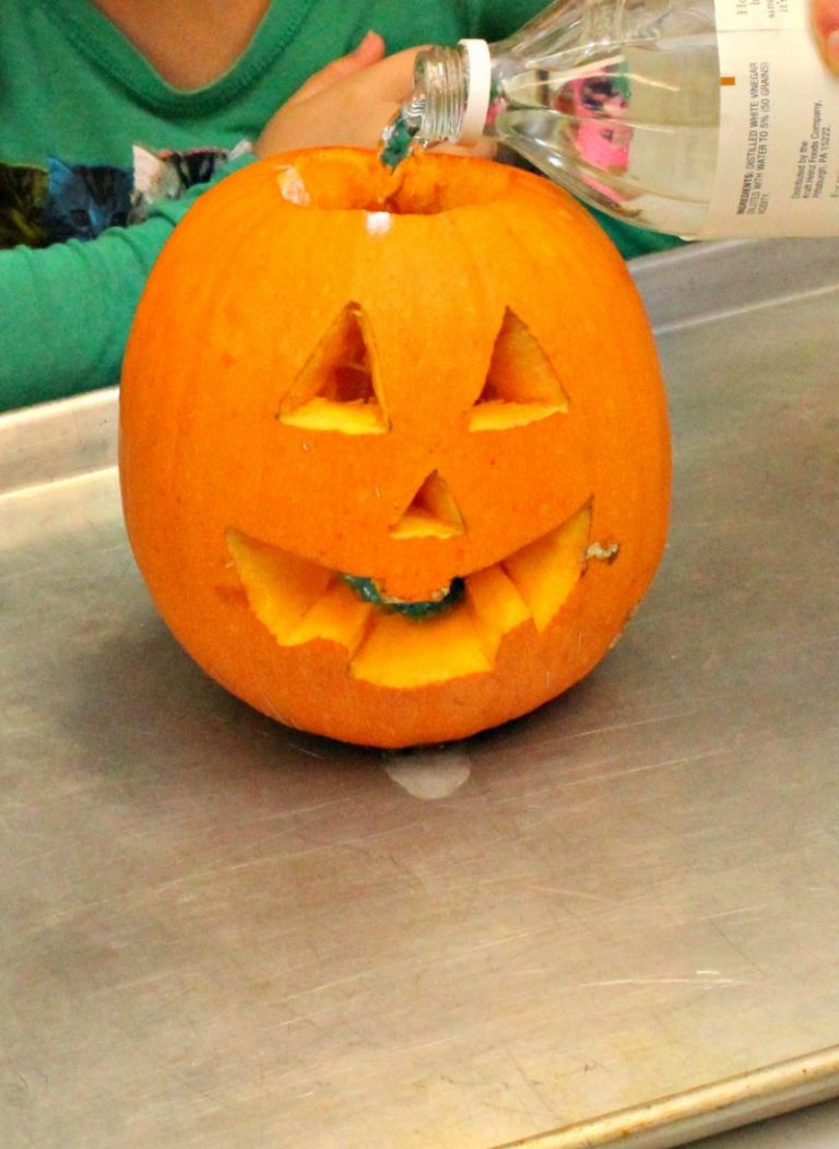 Another Use For Pumpkins - Science Experiment Pumpkin Volcano! | Emily ...