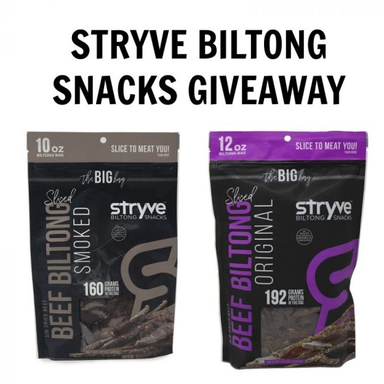 Stryve Biltong Snacks Giveaway | Emily Reviews