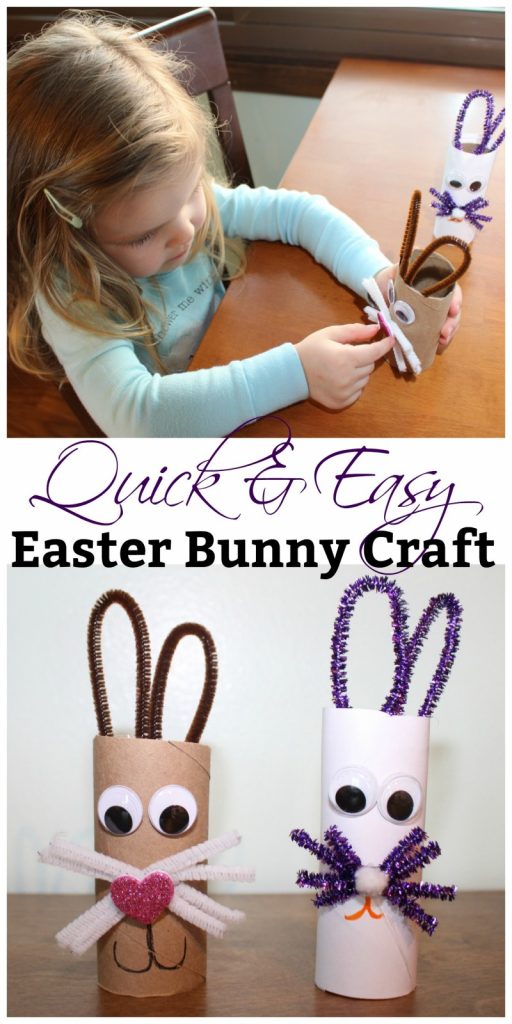 Quick & Easy Easter Bunny Craft For Kids! | Emily Reviews