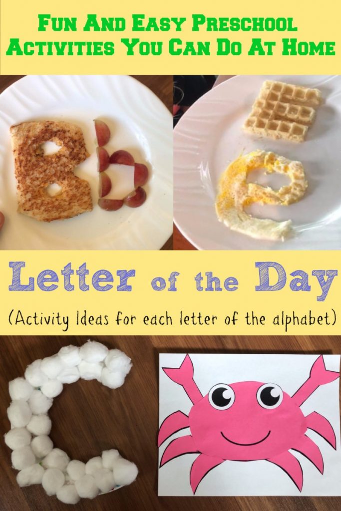 Letter Of The Day - Fun Preschool Alphabet Activities You Can Do At ...