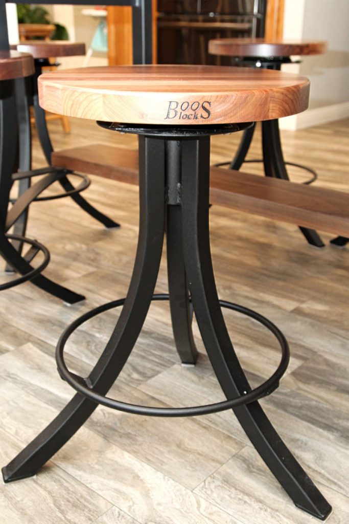 John Boos Foundry Collection Table + Stools: Host Family & Friends In ...