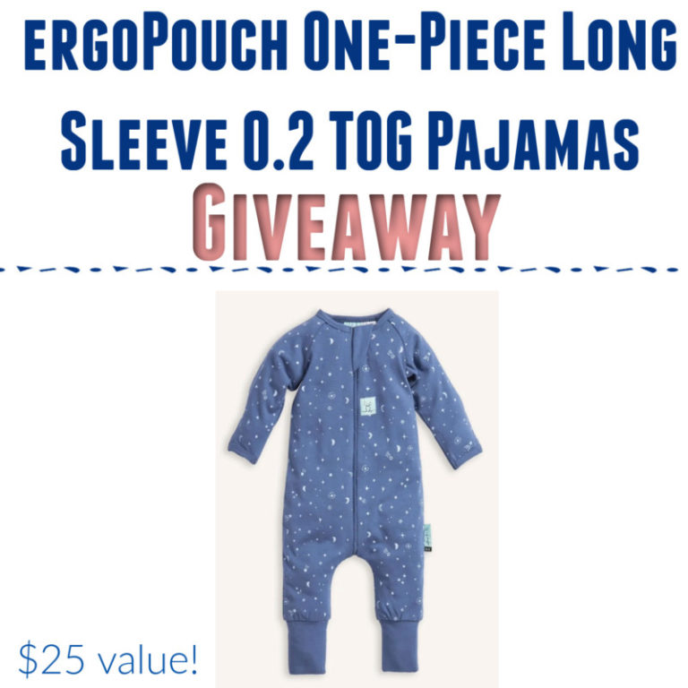 ergoPouch One-Piece Long Sleeve 0.2 TOG Pajamas Giveaway | Emily Reviews