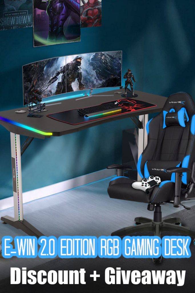 EwinRacing Discount + E-WIN 2.0 Edition RGB Gaming Desk Giveaway ...