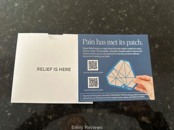 Signal Relief ~ Reuseable Pain-Relief Patch Review | Emily Reviews