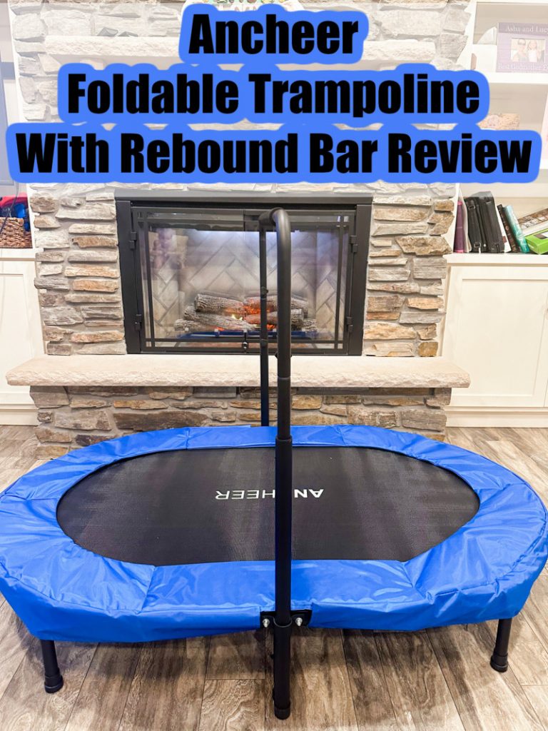 Ancheer Foldable Trampoline With Rebound Bar Review | Emily Reviews