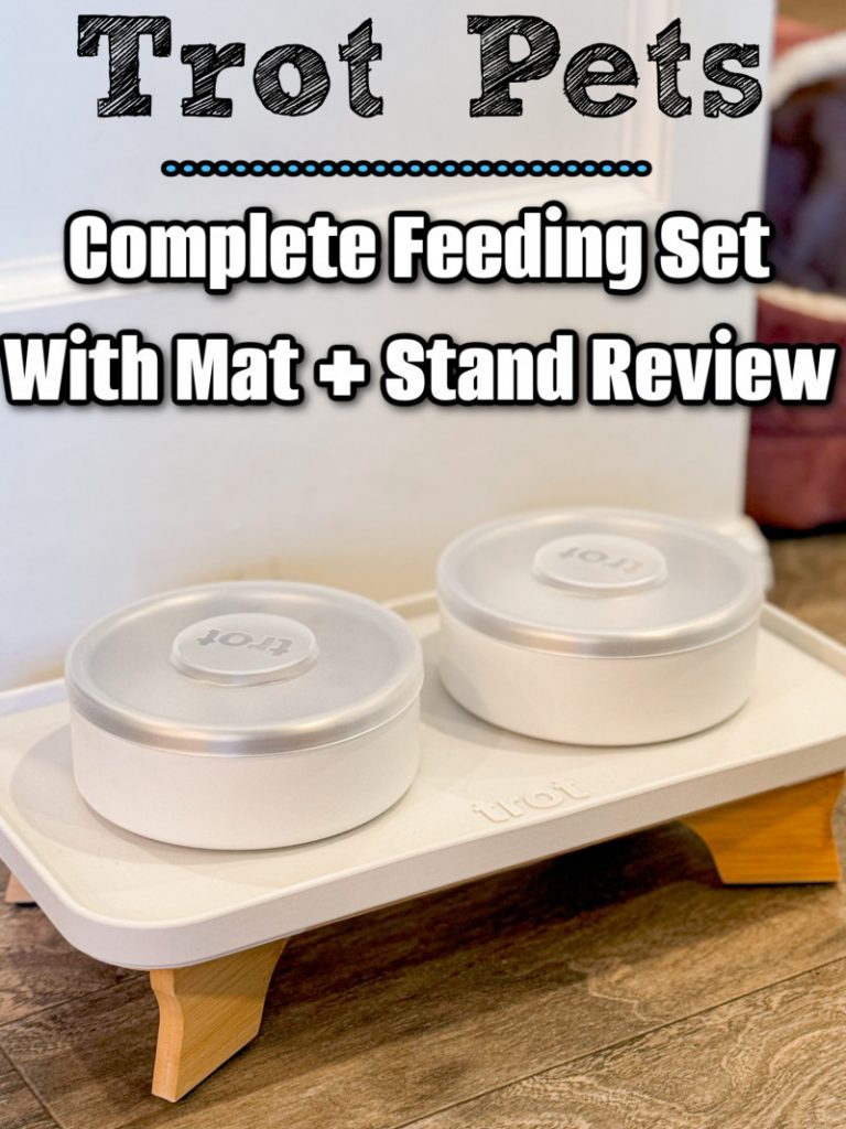 Trot Pets: Complete Feeding Set With Mat + Stand Review | Emily Reviews