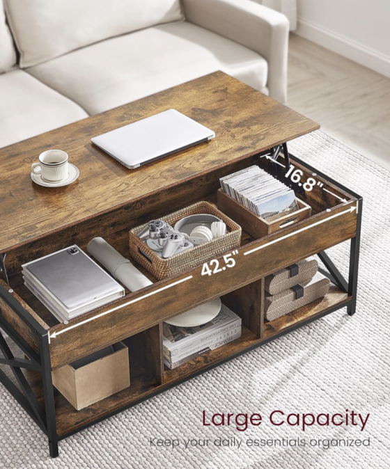 VASAGLE Lift Top Coffee Table + Side Table Review | Emily Reviews