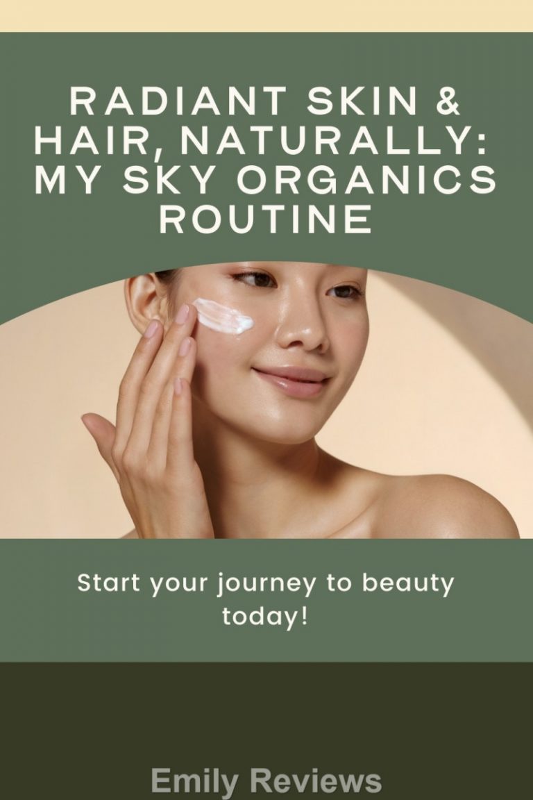 Radiant Skin & Hair, Naturally: My Sky Organics Routine | Emily Reviews
