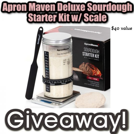 Apron Maven Deluxe Sourdough Starter Kit with Scale Giveaway | Emily ...