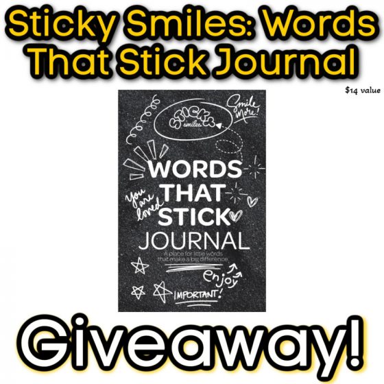 Sticky Smiles: Words That Stick Journal Giveaway | Emily Reviews